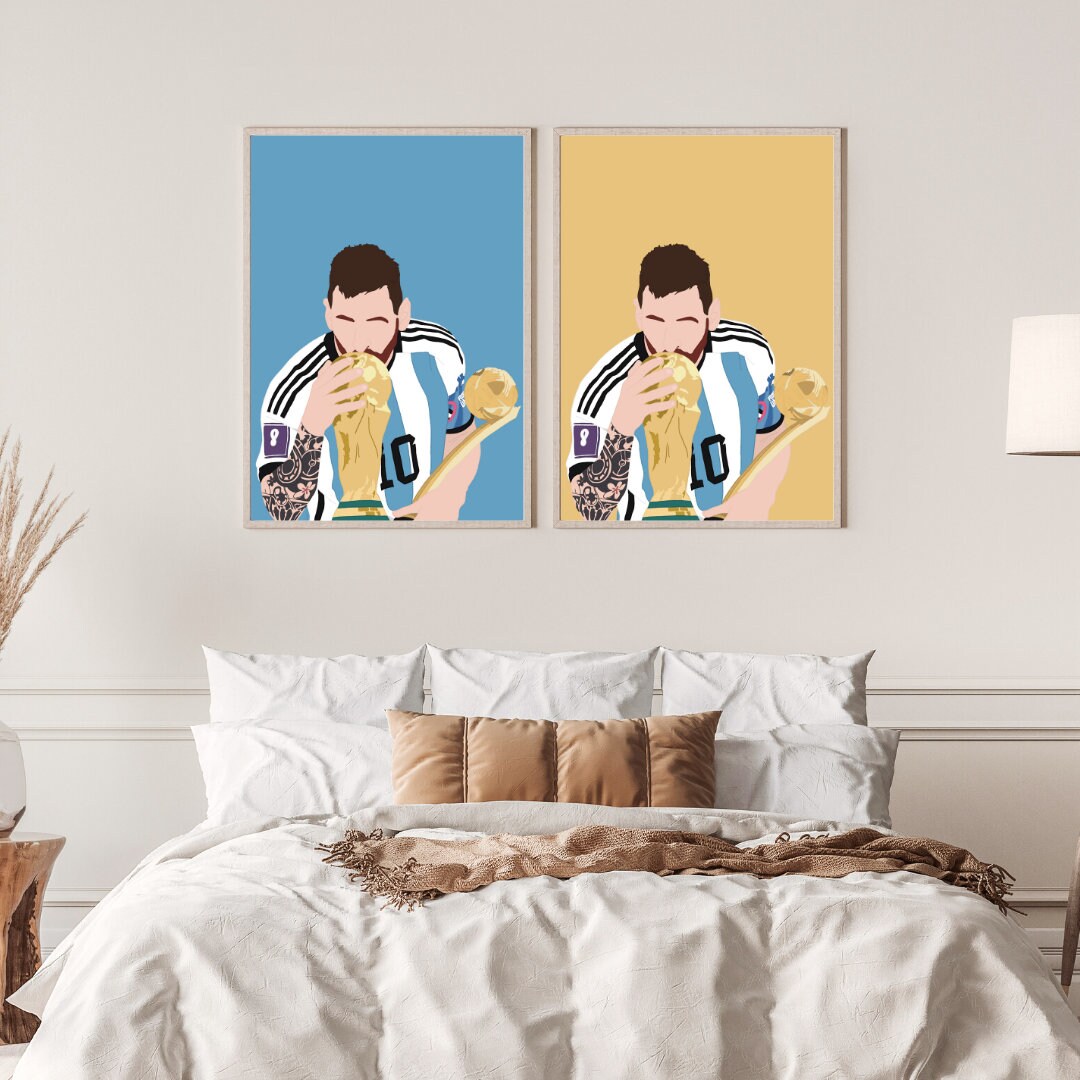 Minimalist Poster Lionel Messi Argentina World Cup 2022 - Etsy