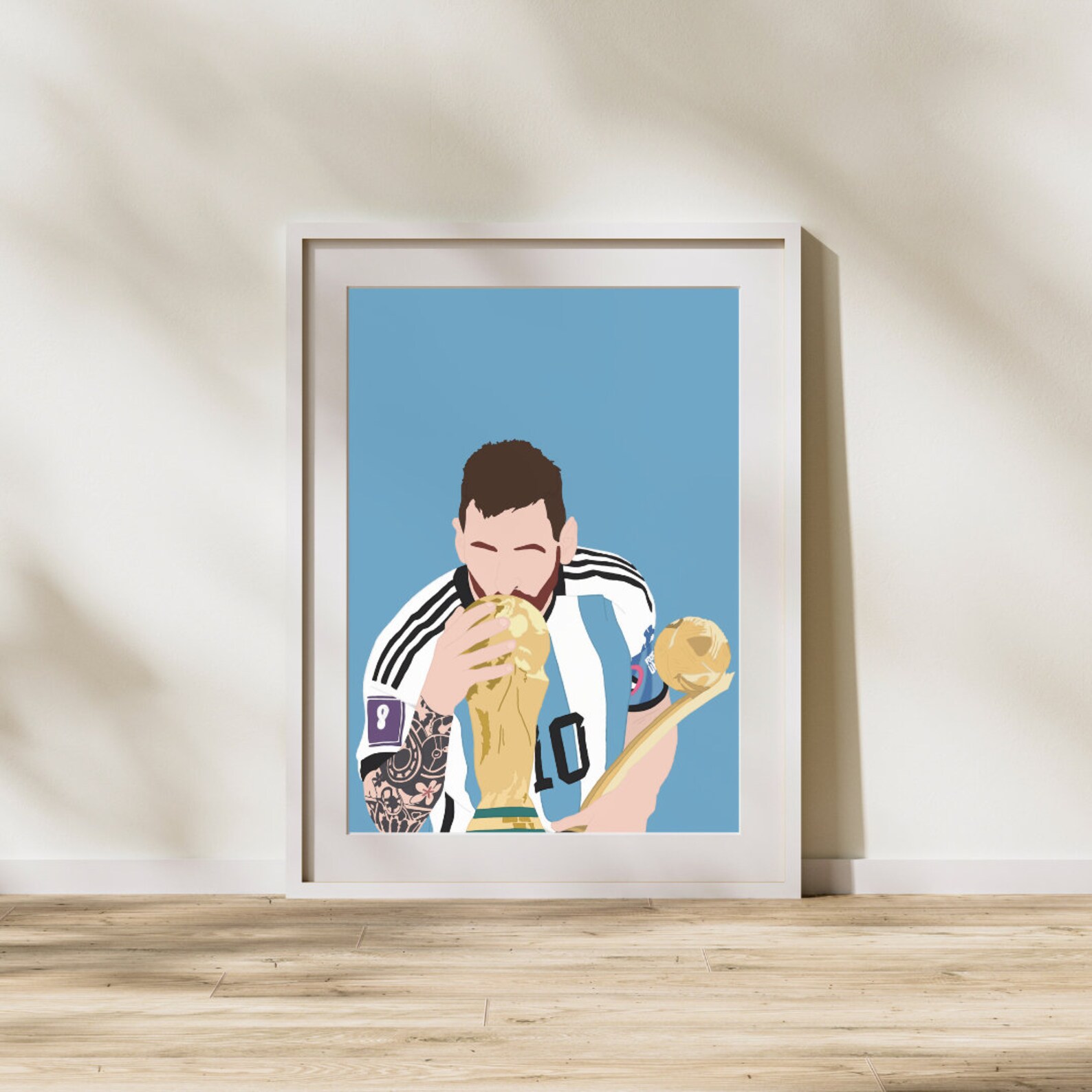 DIGITAL POSTER Lionel Messi Argentina World Cup 2022 - Etsy