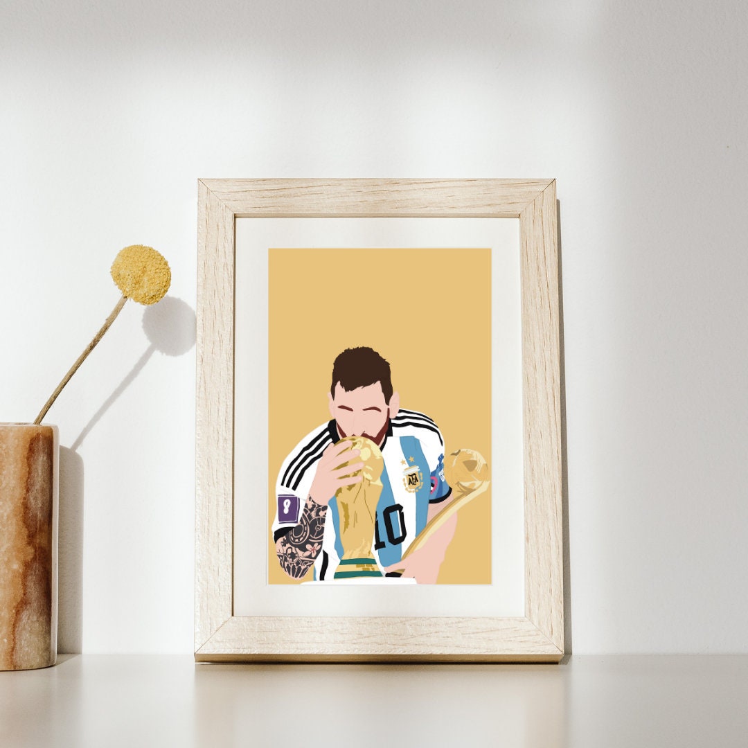 DIGITAL POSTER Lionel Messi Argentina World Cup 2022 - Etsy