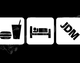 Eat Sleep Race Sticker