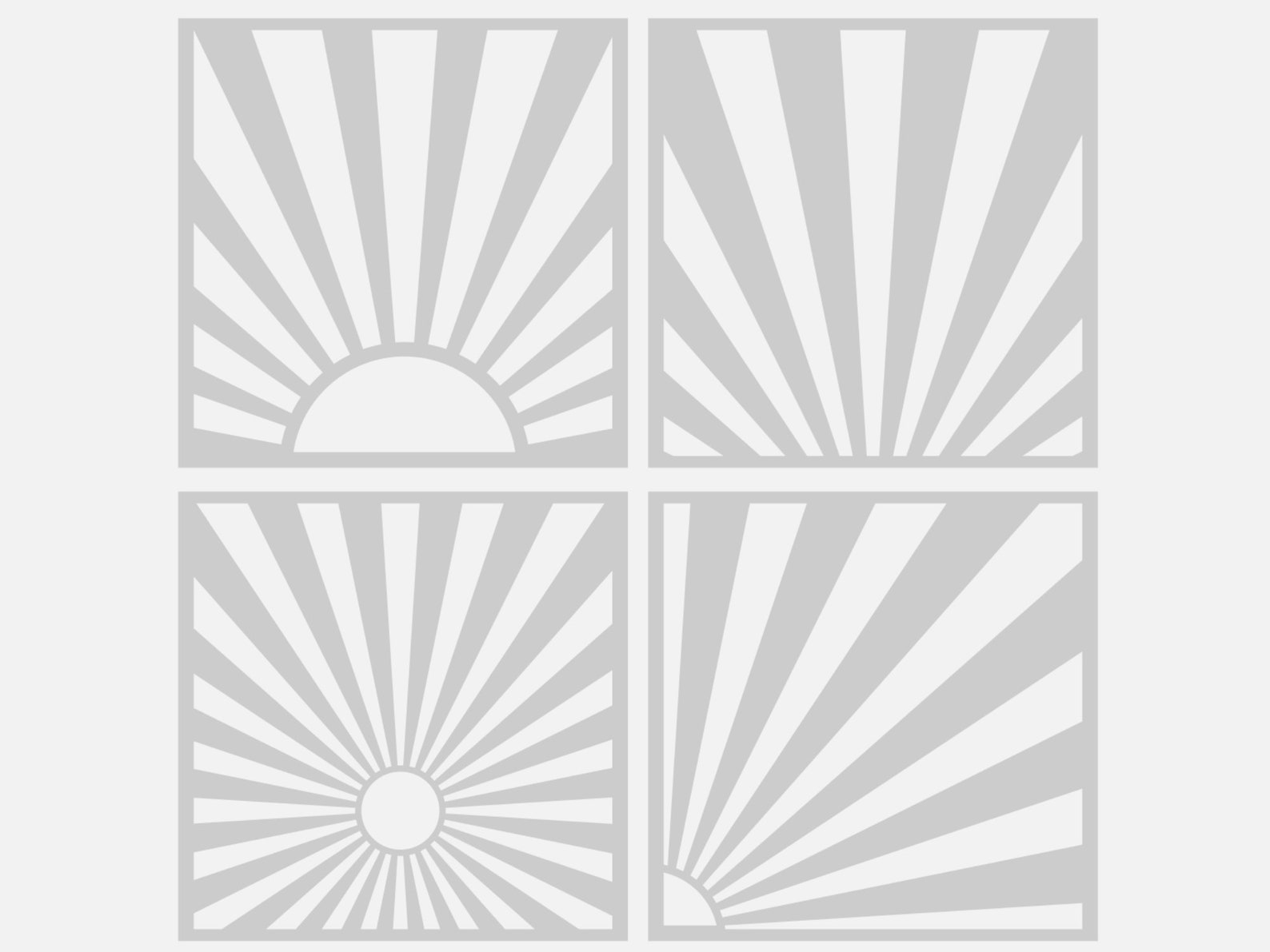 Sun Stencil SVG Bundle, Sun Ray SVG, Sun Burst Sunrise Stencil, Sunset ...