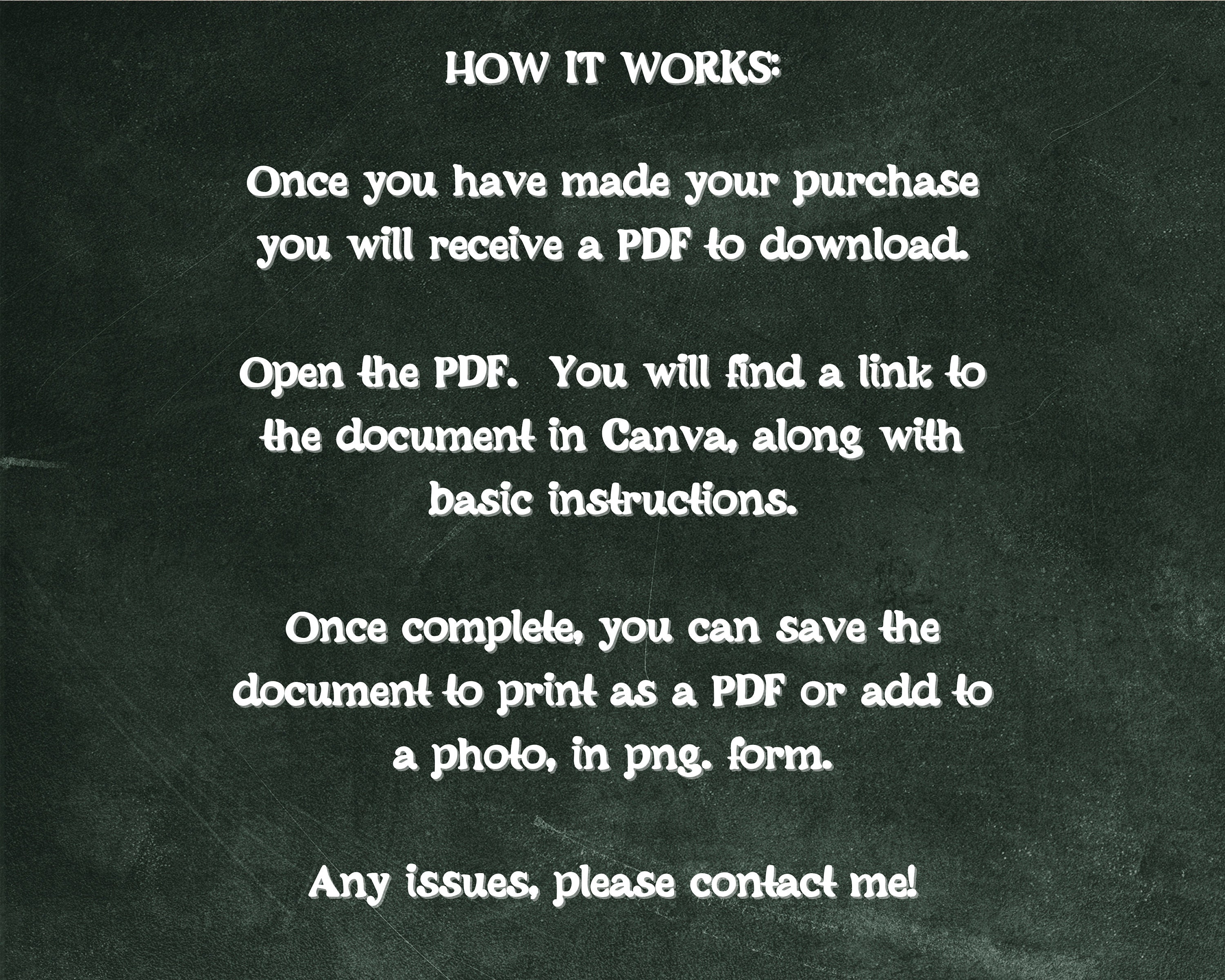 First Day of School Chalkboard Template (editable) - Etsy