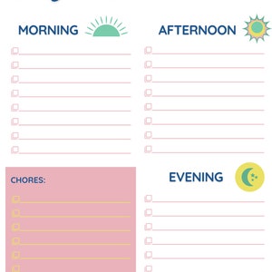 Editable Daily Checklist Planner Printable Daily Routine ...