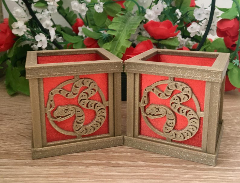 Chinese New Year - Zodiac - Snake Pagoda Style Mini Tealight Lanterns ...