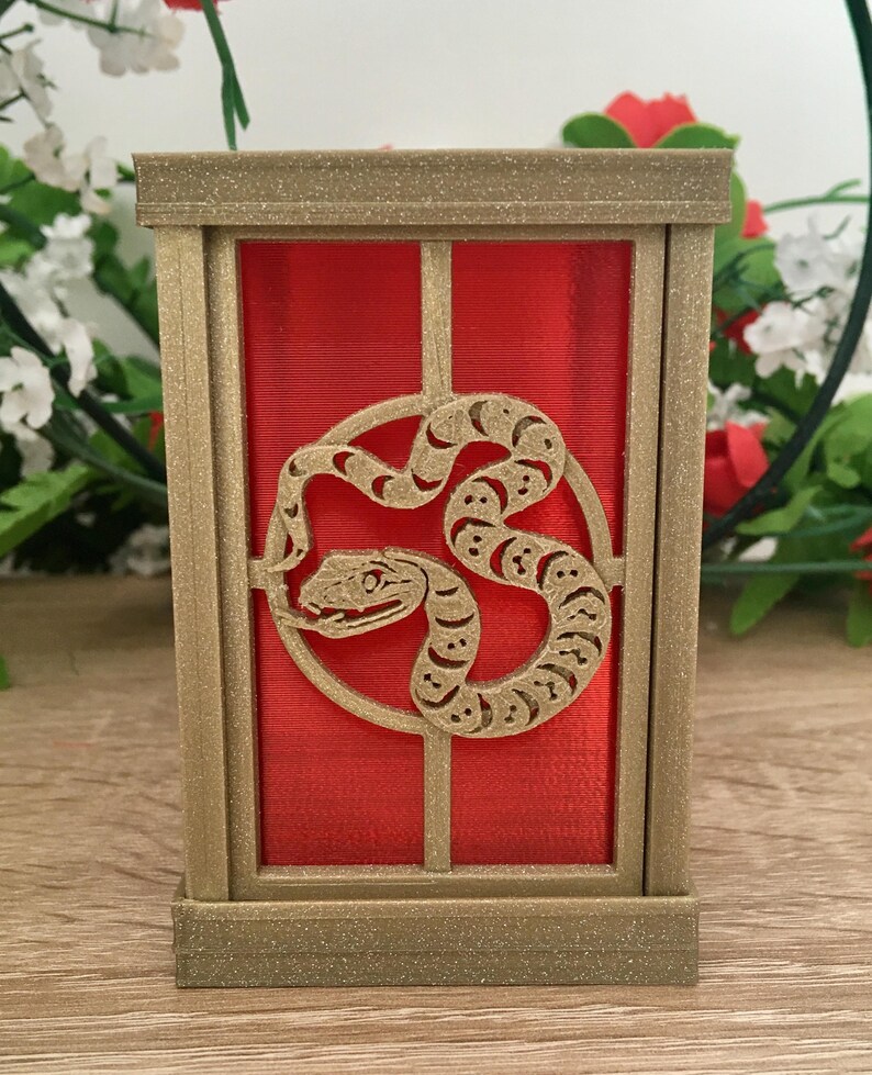 Chinese New Year - Zodiac - Snake Pagoda Style Mini Tealight Lanterns ...