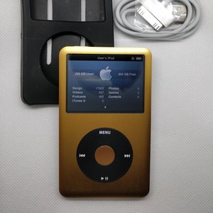 Apple Ipod Classic - 7th/6th Gen, Gold+black (3000mah Battery ...