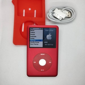 Apple Ipod Classic - 7th/6th Gen, Red+silver (3000mah Battery ...