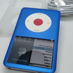 Apple Ipod Classic - 7th/6th Gen, Blue+white+red (3000mah Battery ...