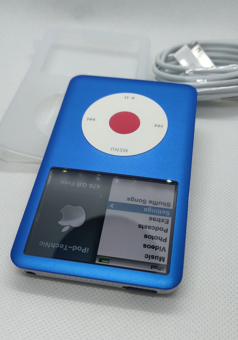 Apple Ipod Classic - 7th/6th Gen, Blue+white+red (3000mah Battery ...