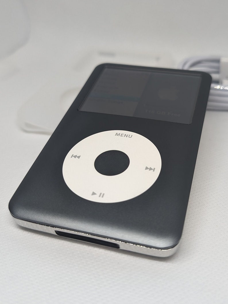 Apple Ipod Classic - 7th/6th Gen, Grey+white (3000mah Battery ...