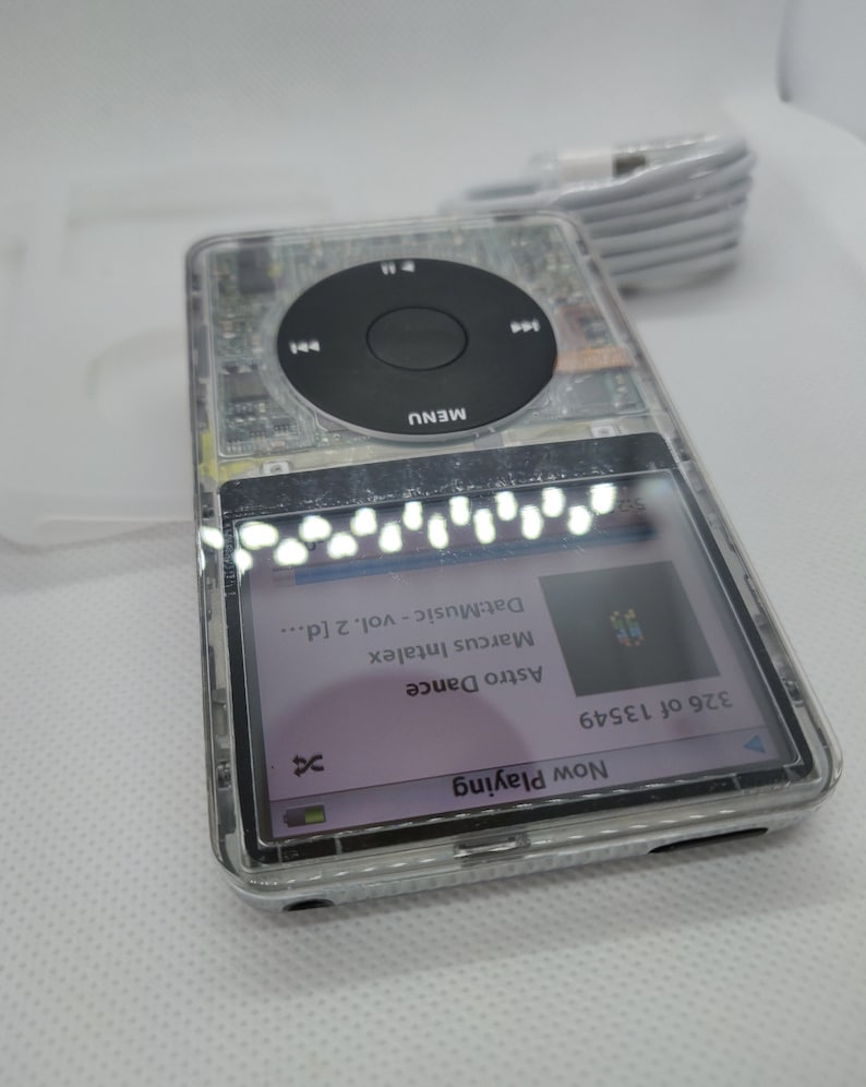 Apple Ipod Classic - 5th Gen, Clear+black (3000mah Battery, Customised ...