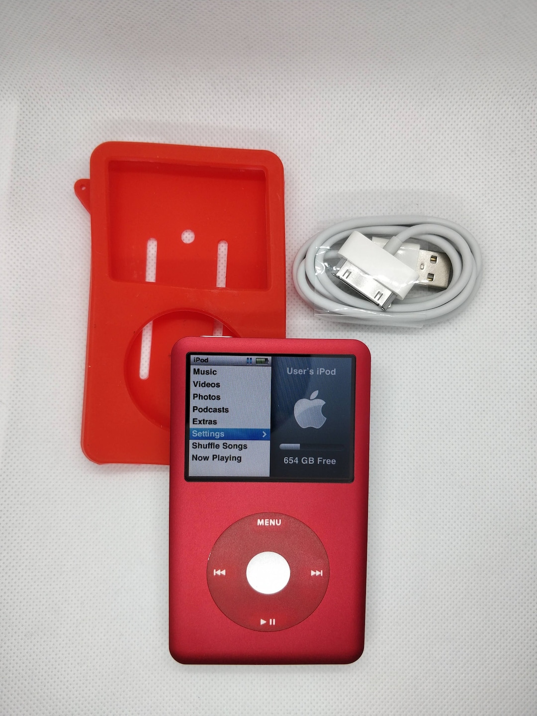 Apple Ipod Classic - 7th/6th Gen, Red+silver (3000mah Battery ...