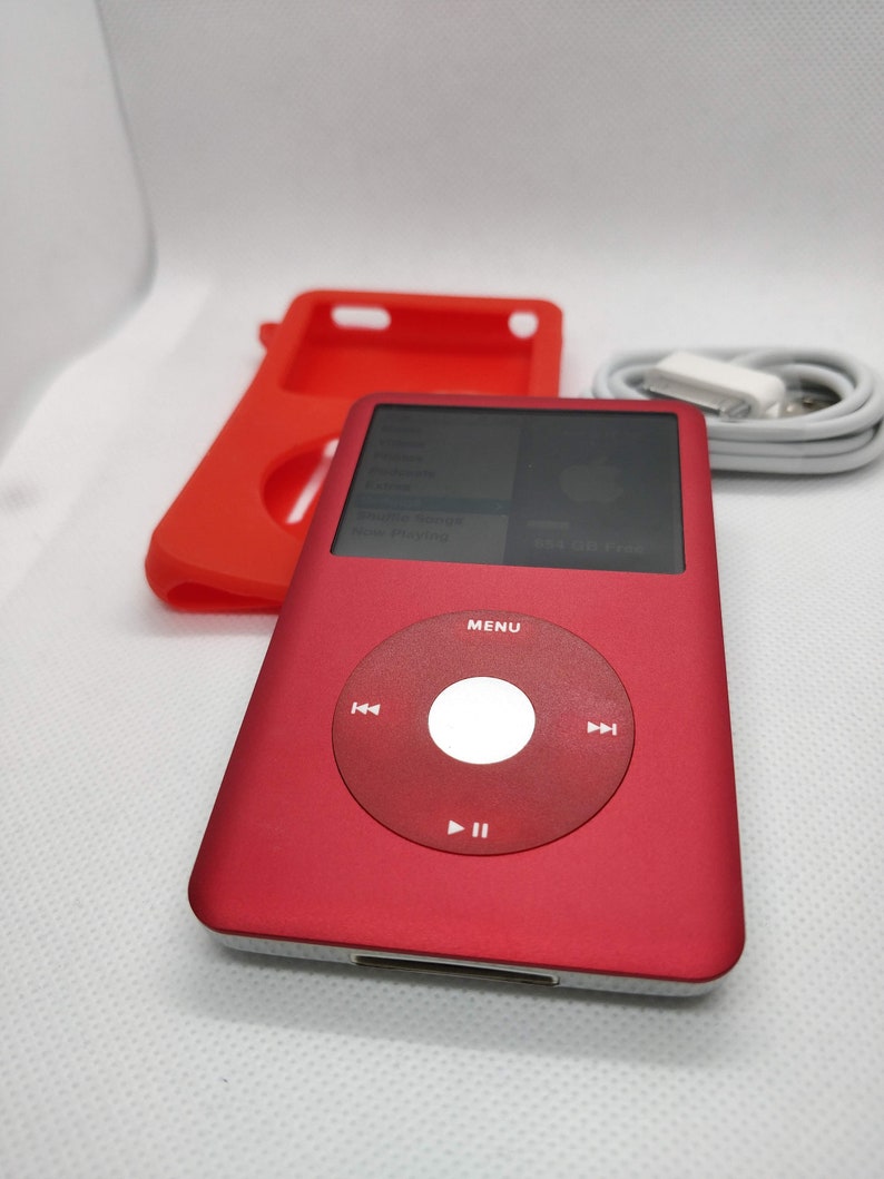 Apple Ipod Classic - 7th/6th Gen, Red+silver (3000mah Battery ...