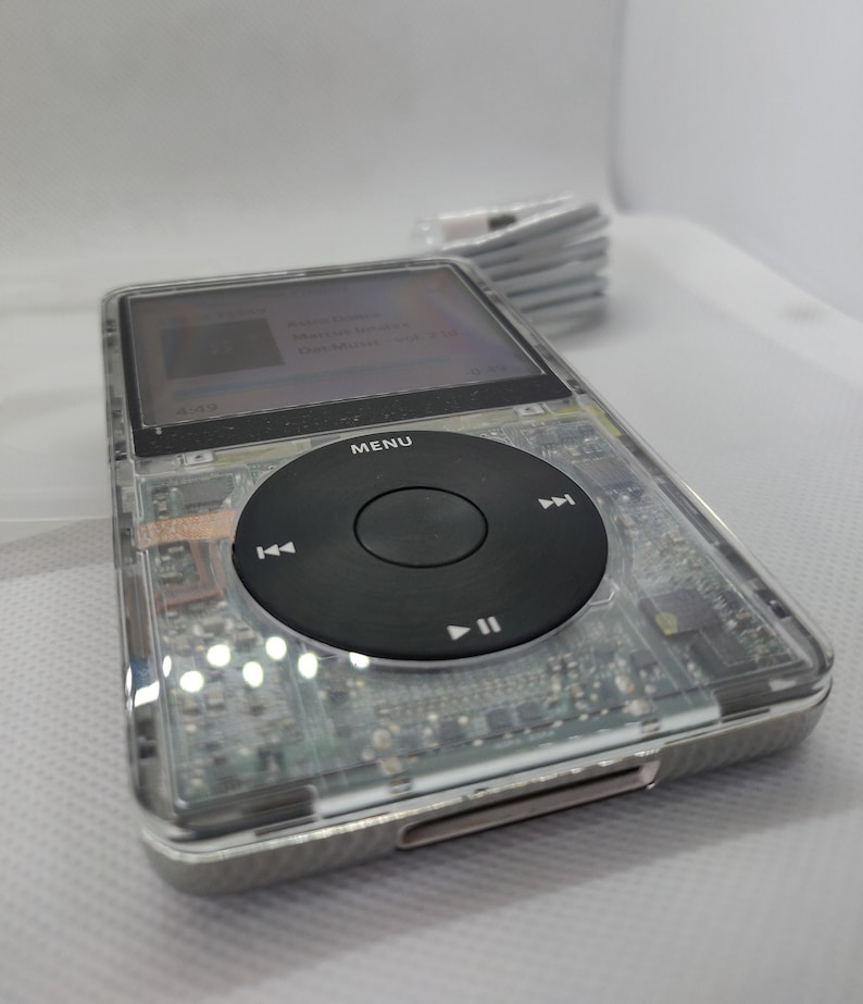 Apple Ipod Classic - 5th Gen, Clear+black (3000mah Battery, Customised ...