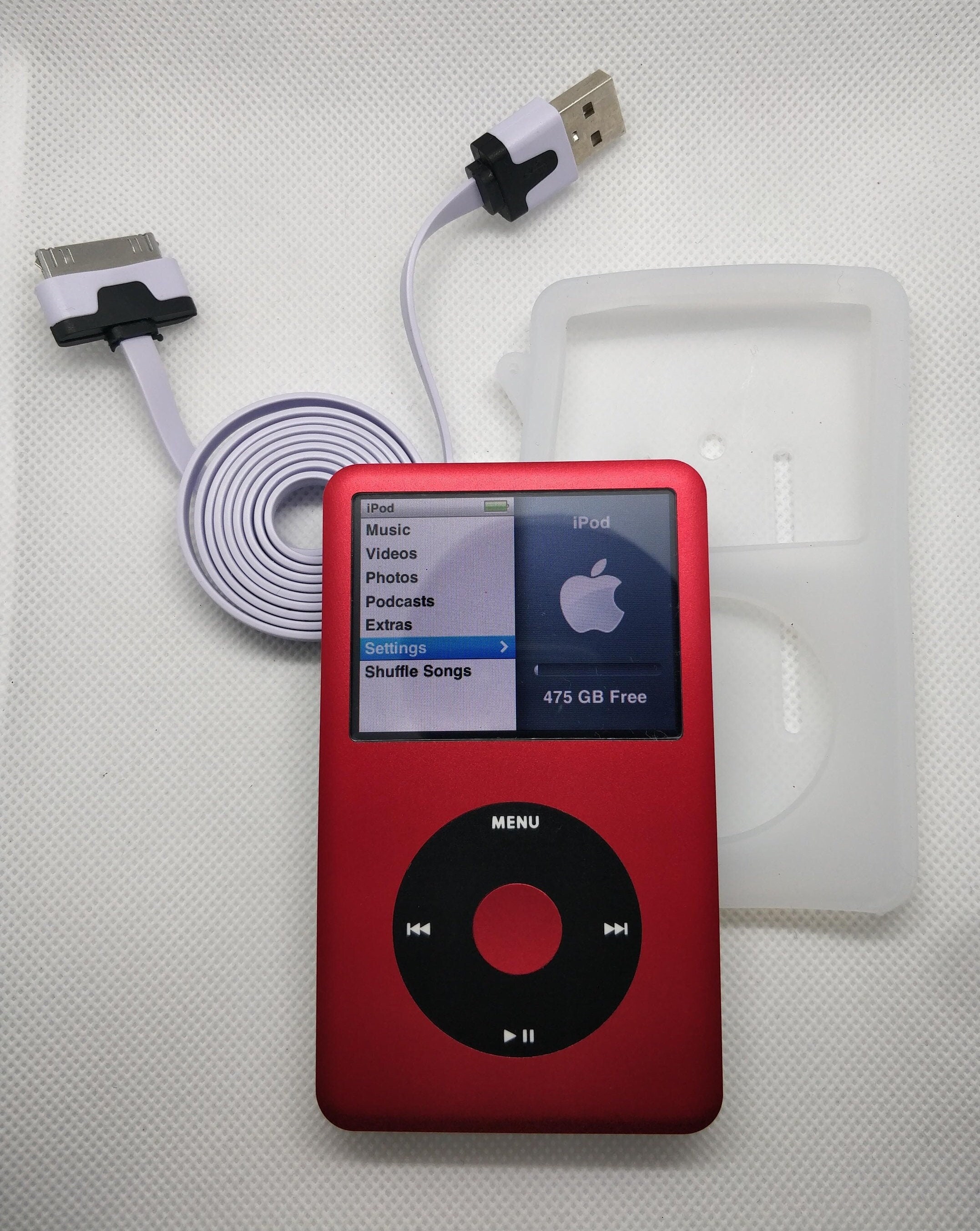 Apple Ipod Classic 7th Gen Redblack 3000mah Battery Customised Etsy Apple Ipod Classic 7th Gen Redblack 3000mah Battery Customised Etsy