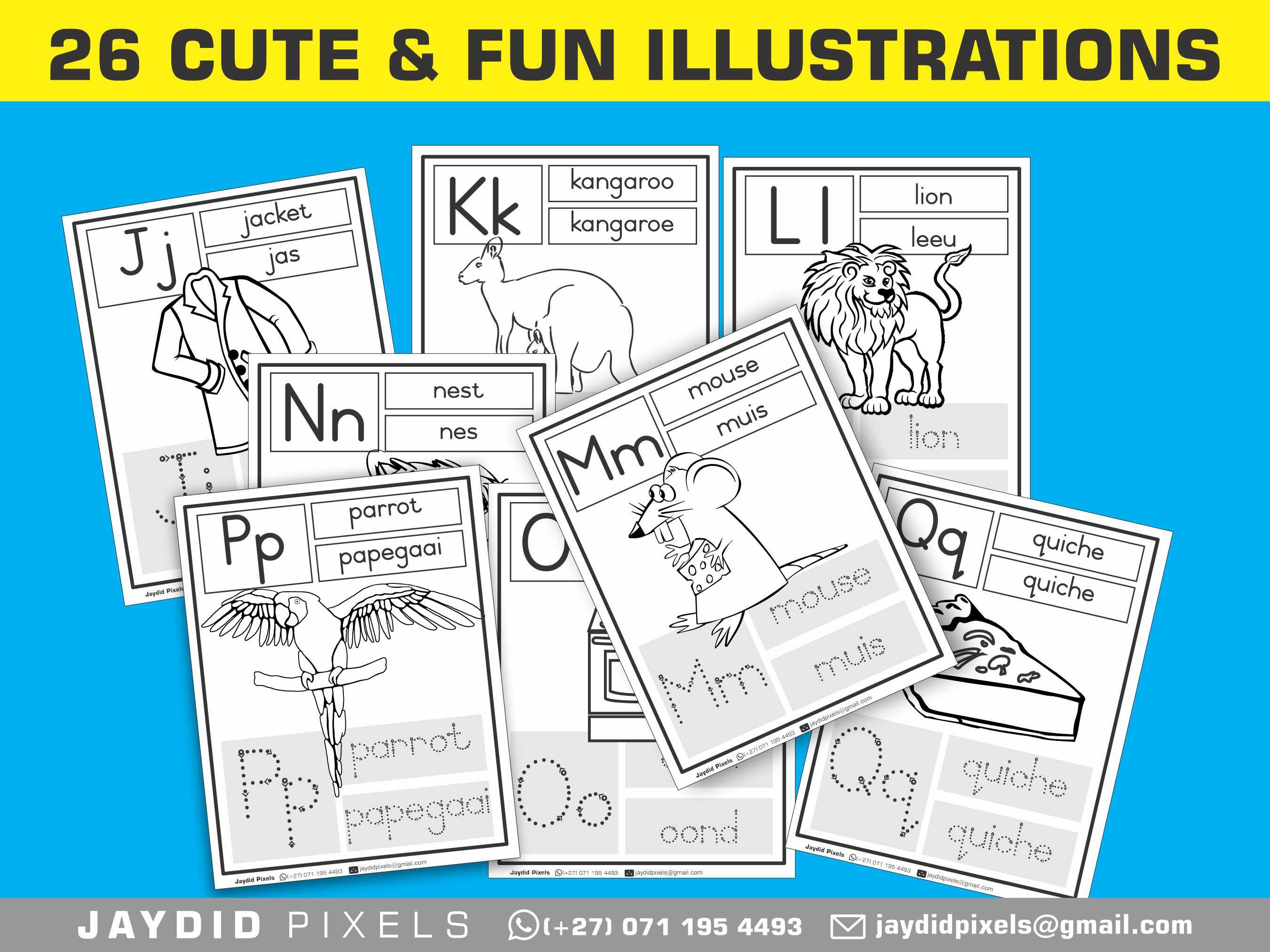 Páginas para colorear imprimibles bilingües en - Etsy España