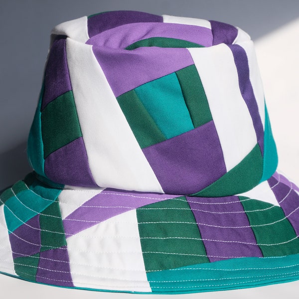 Patchwork Bucket Hat - Etsy