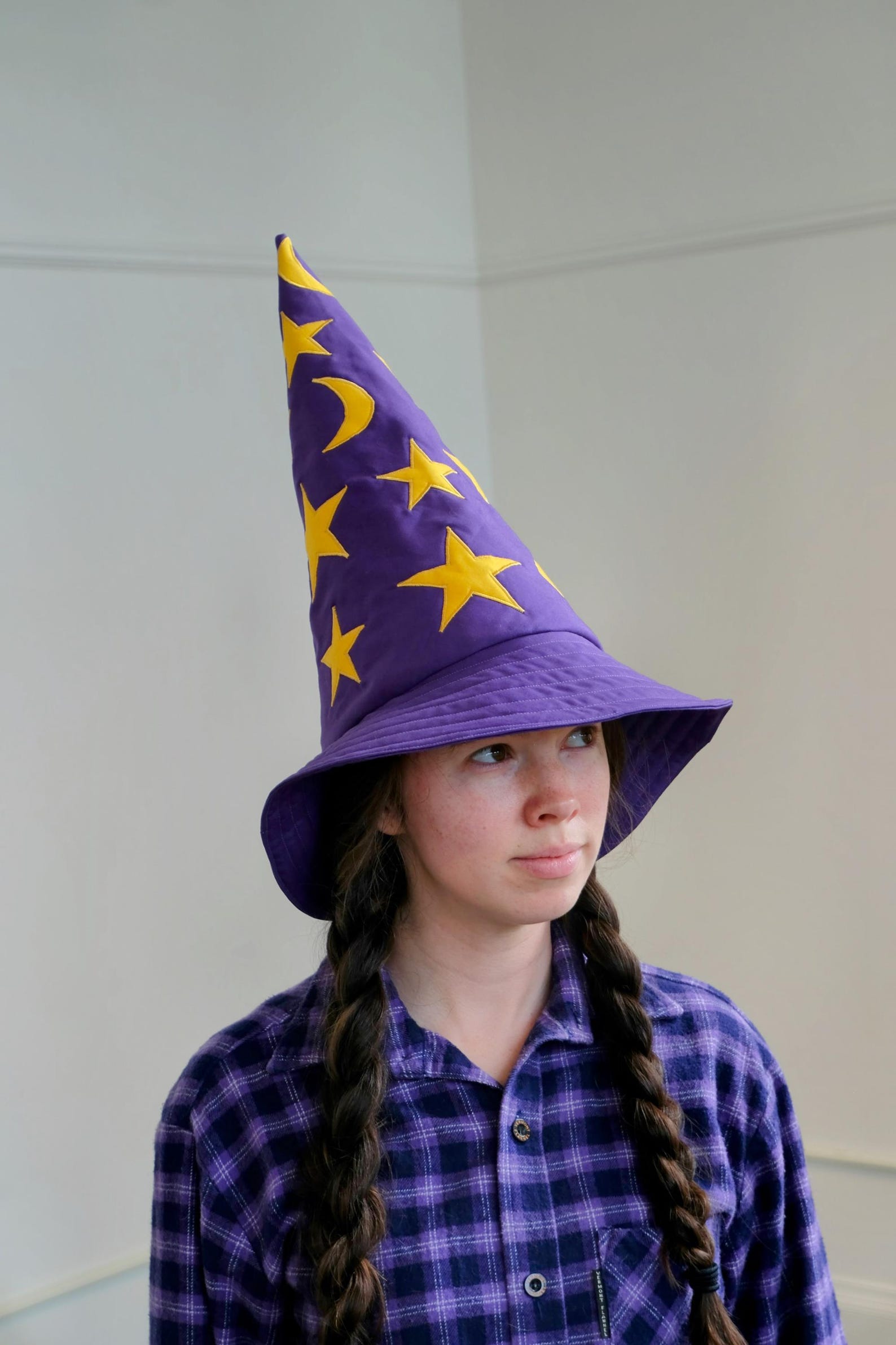 Blue Wizard Hat With Stars and Moons - Etsy