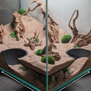 Aquarium/terrarium Underground Natural Corner Tunnel (L) - Etsy