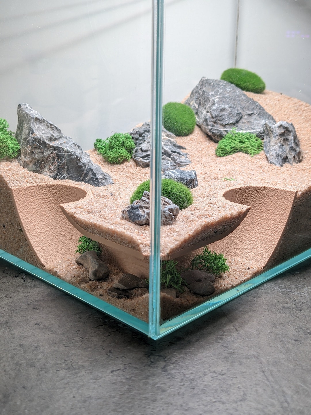 Aquarium/terrarium Underground Natural Corner Tunnel (M) - Etsy