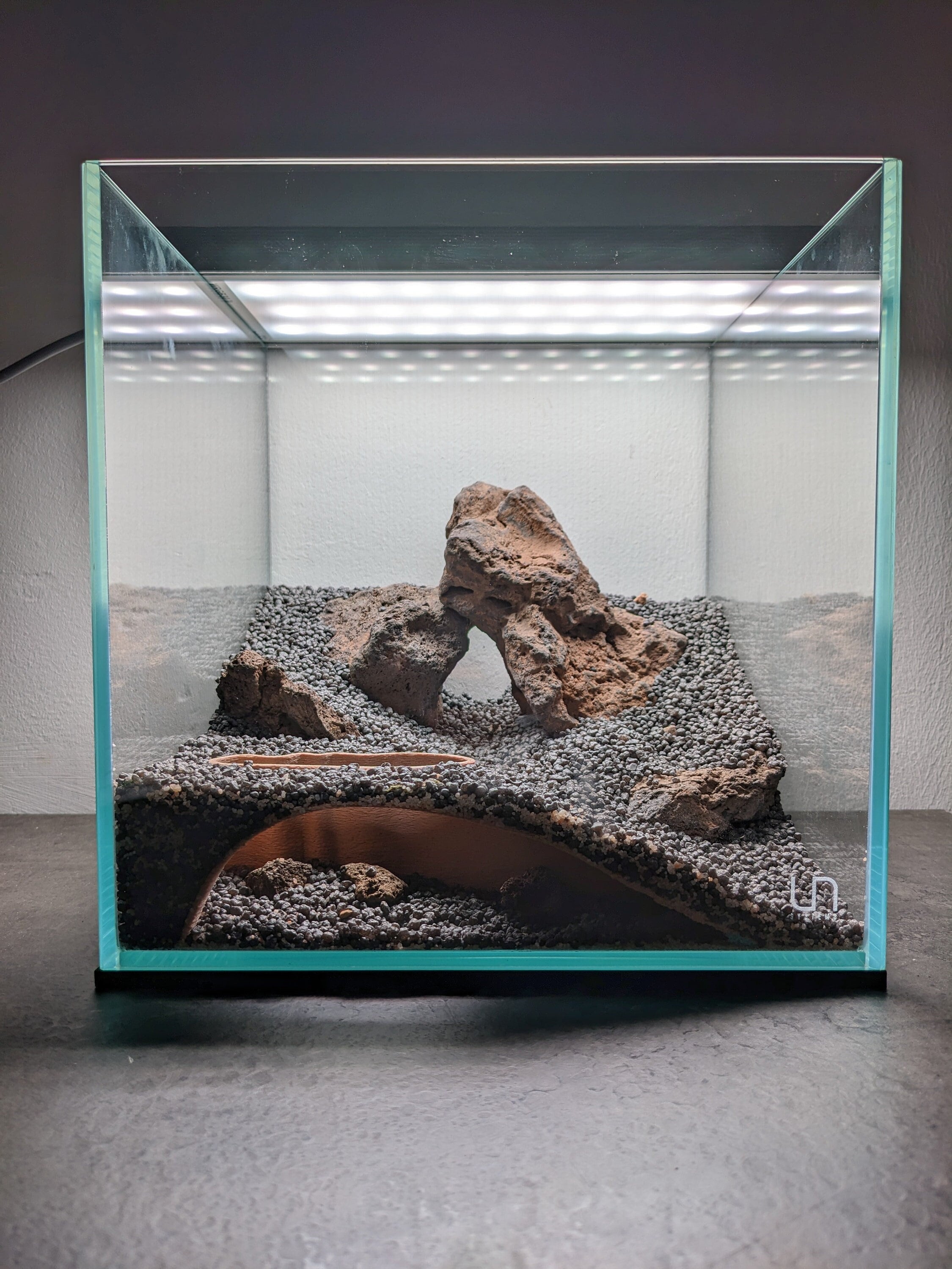 Diy Aquarium Cave Fish Tank Decor Flat Aquarium Corner Underground
