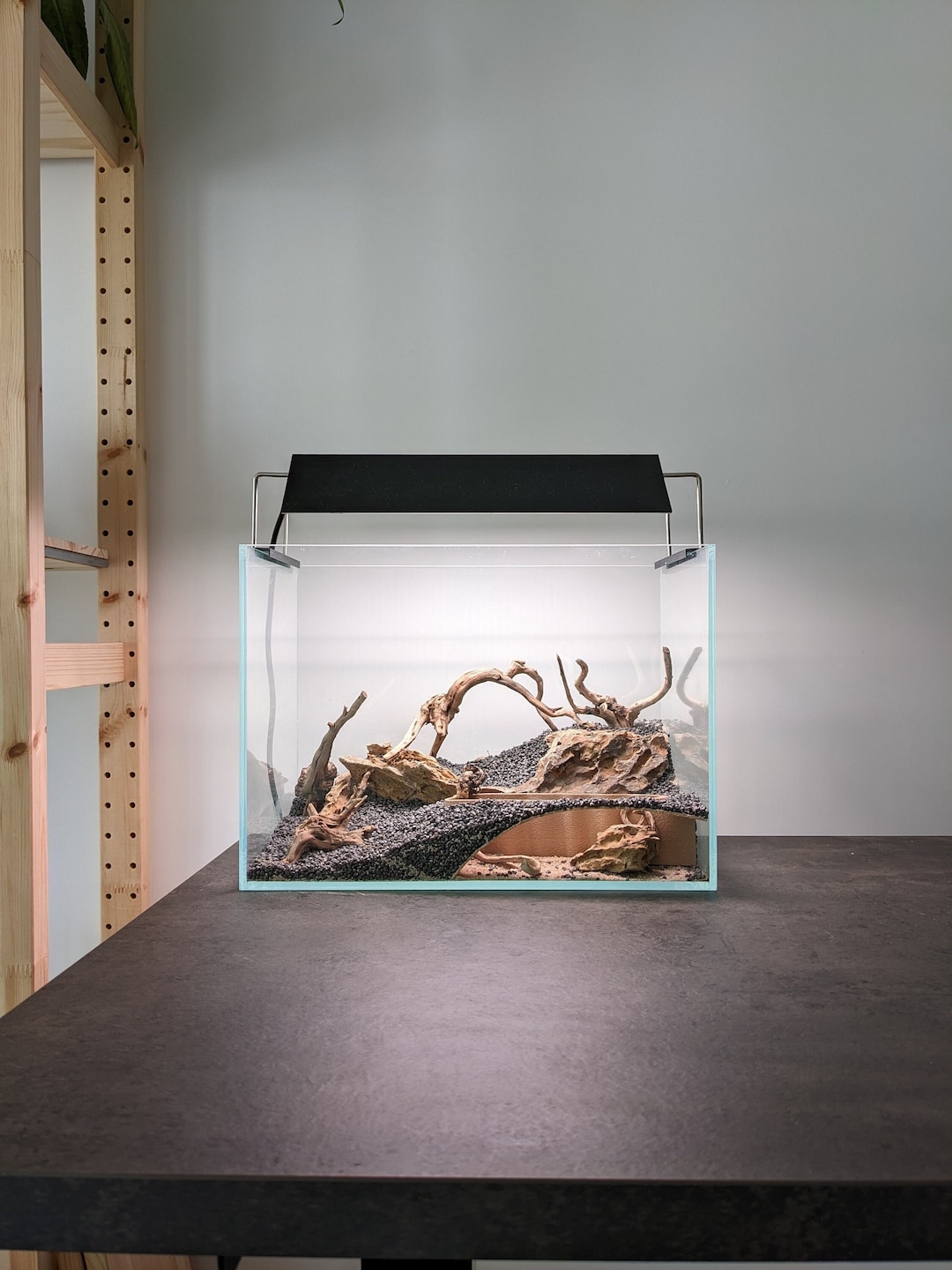 Aquarium Natural Corner Underground Cave (M) - Etsy