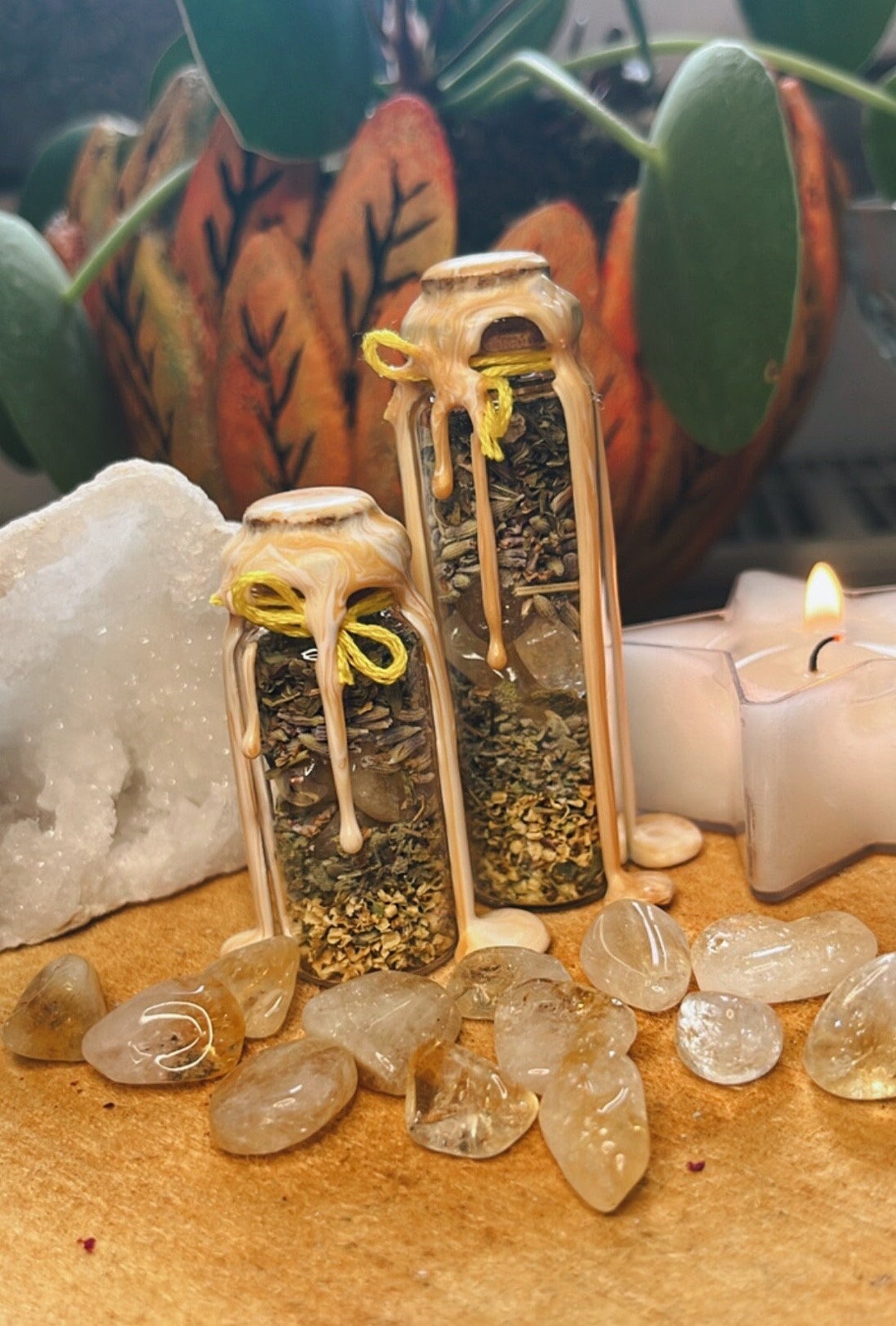 Element Air/zodiac Spell Jar/witch's Flask - Etsy
