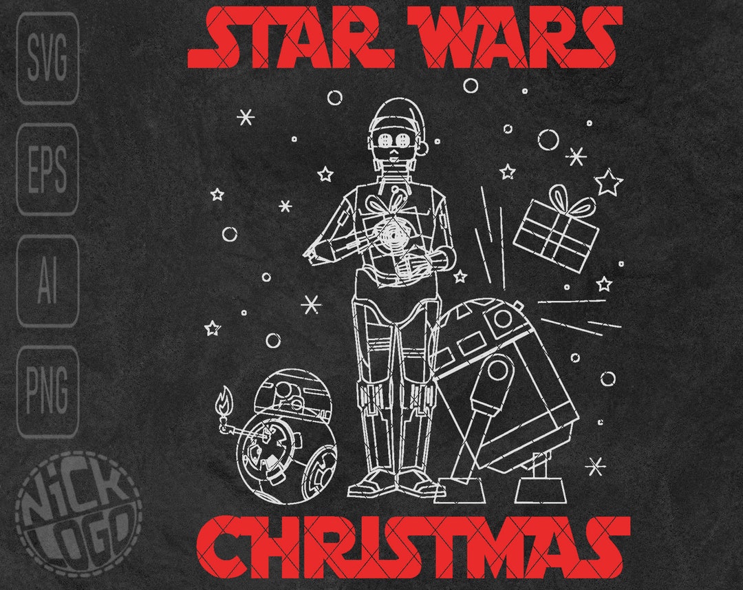 Star Wars Christmas Han Solo Skywalker Leia Darth Vader Obi-wan Kenobi ...