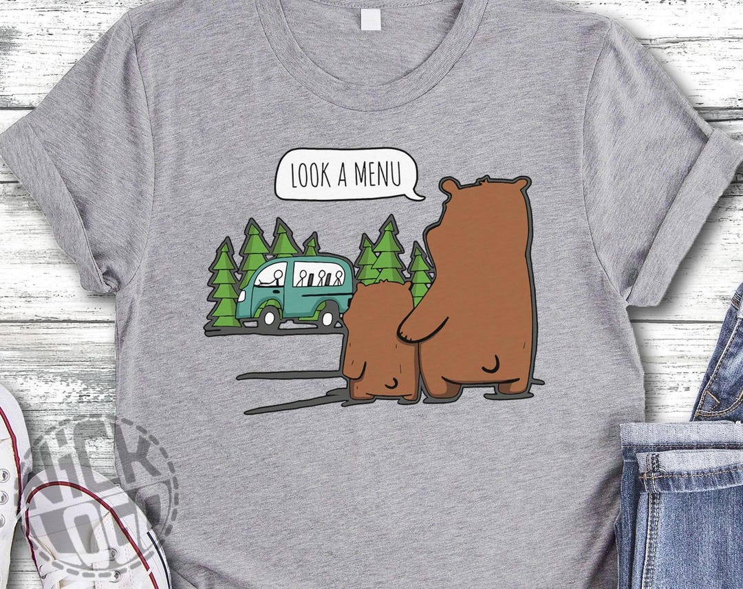 Look A Menu Bear Grizzly Adventure Camping Travel Wild Compass Forest ...