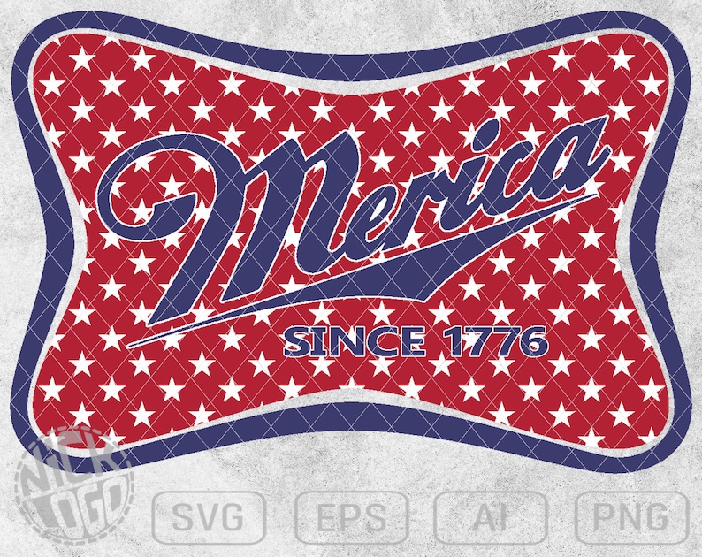 Merica Since 1776 Independence Day July 4th American Flag Eagle Beer ...