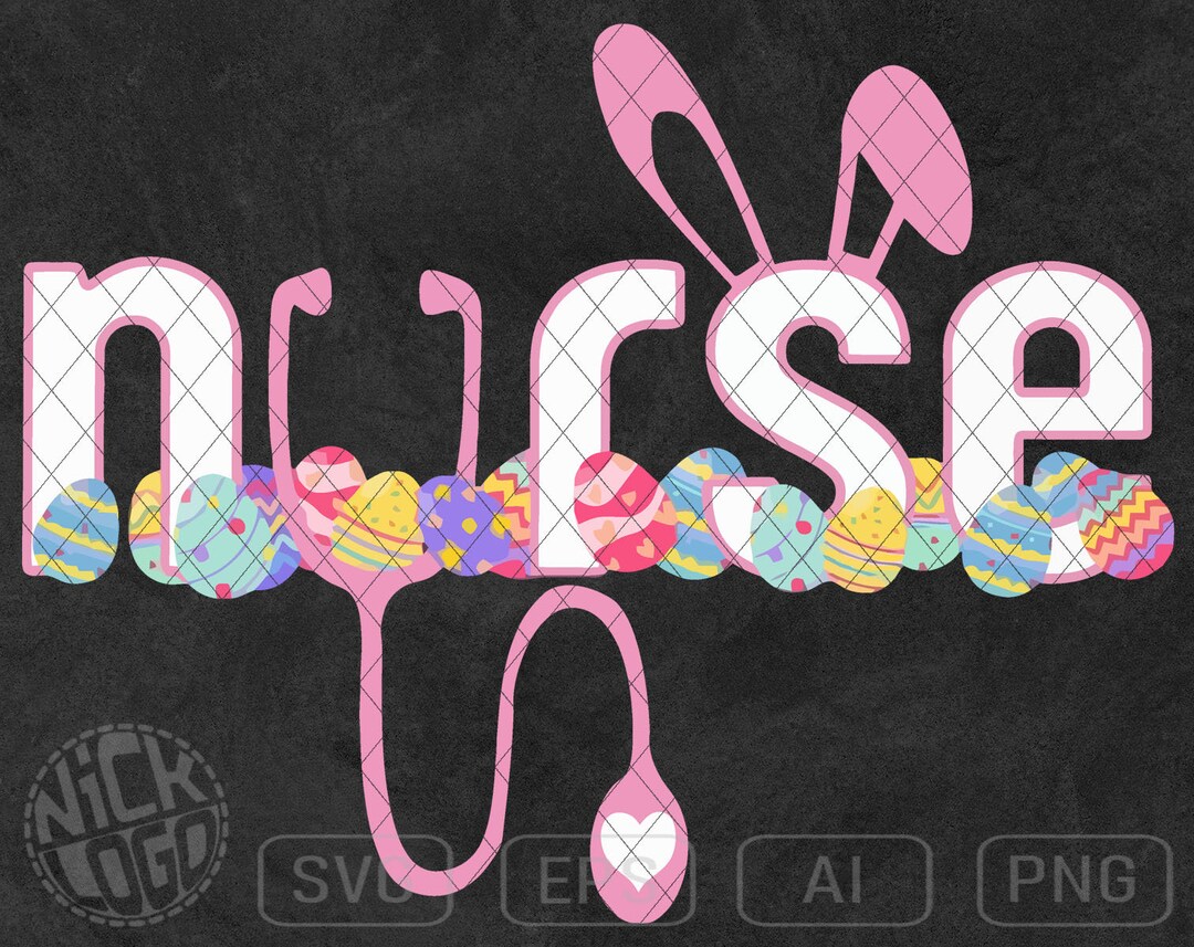 Happy Easter Nurse Bunny Rabbit Holiday SVG PNG - Etsy