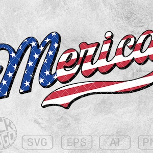 Merica Custom Text American Flag July 4th Independence Day Patriotic ...
