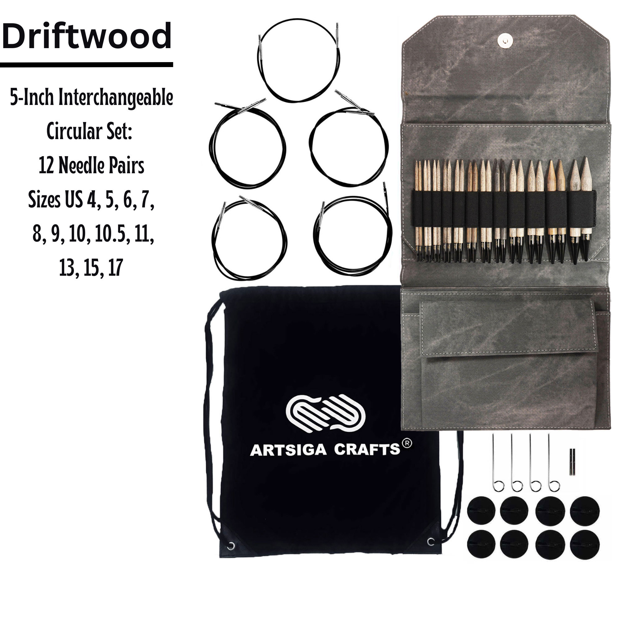 Preowned / Used Lykke 5 Inch Interchangeable Circular Knitting Needle ...