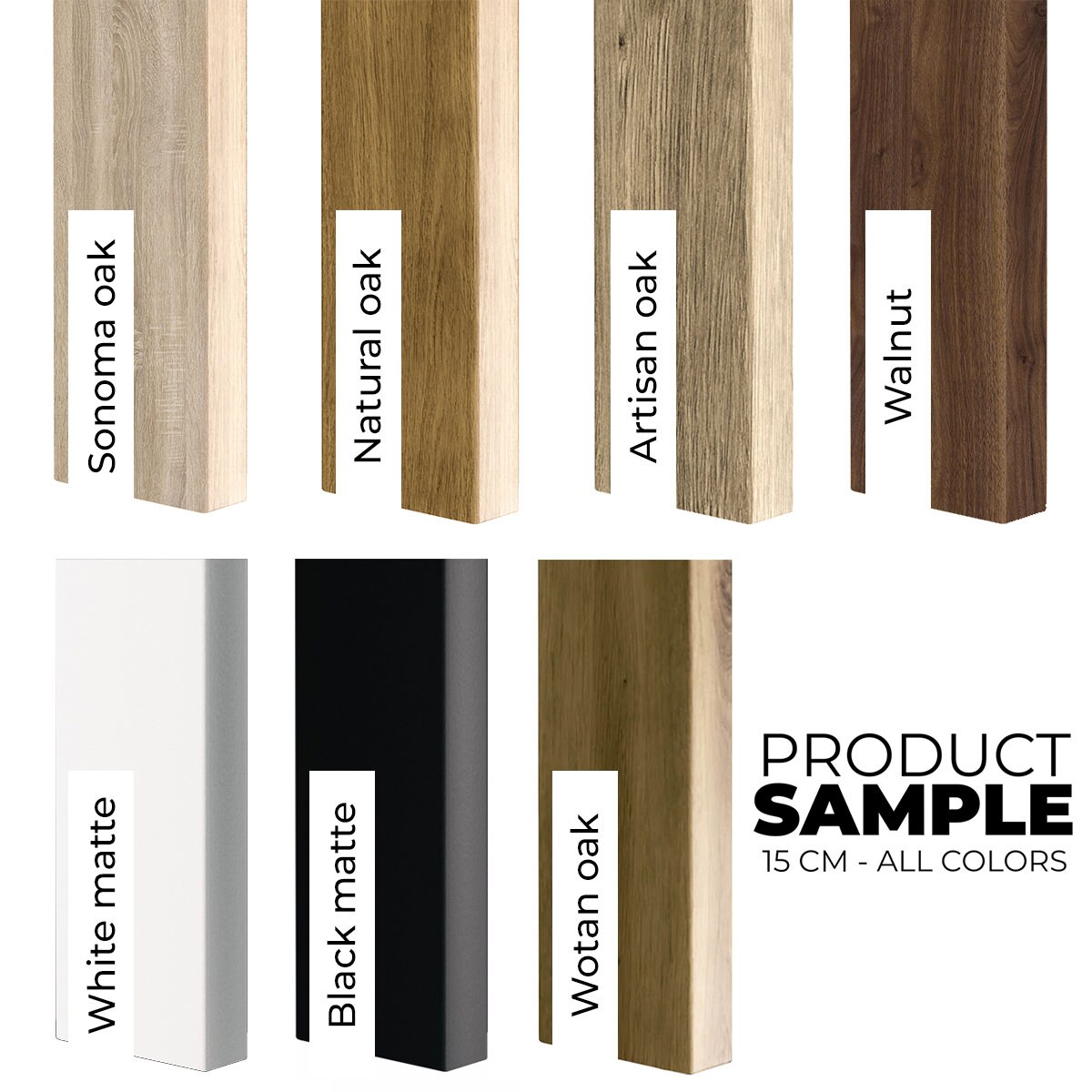 Samples of Wooden Wall Lamellas - All Colors and Types - Etsy