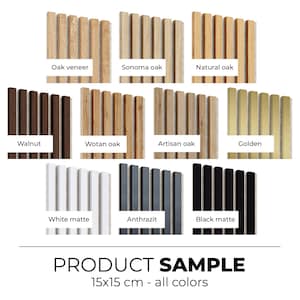 Fluted Acoustic Panels for Wall - Laths on Beige Felt, Wood Colors - Etsy