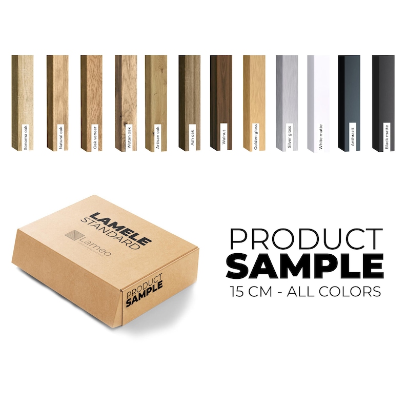 Samples of Wooden Wall Lamellas - All Colors and Types - Etsy