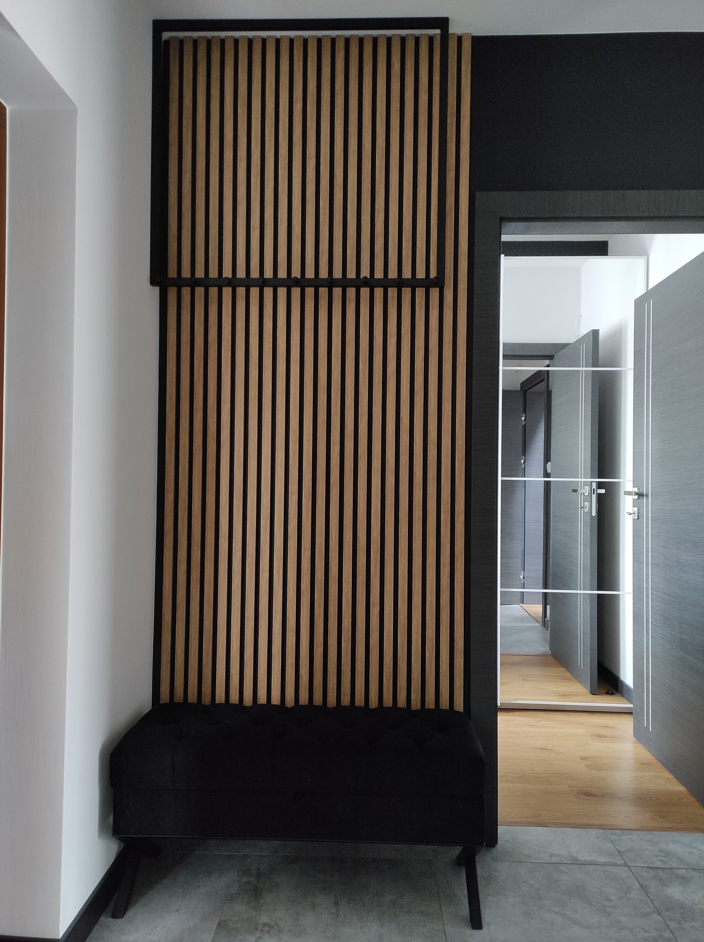 Fluted Panels for Wall and Ceiling Acoustic Laths on Felt, Oak Colors ...