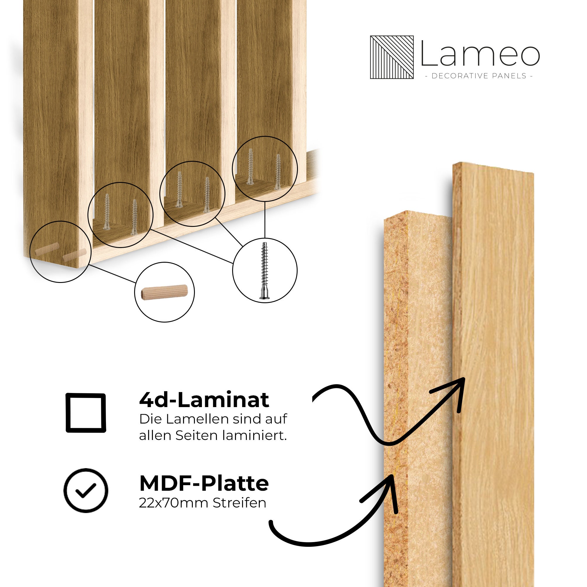 Lattes de bois lattes pour le mur - Etsy France