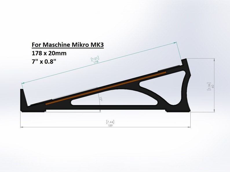 AANBIEDING: iPad / NI Maschine Mikro MK3 Stand With Anti Slip Pads - Etsy