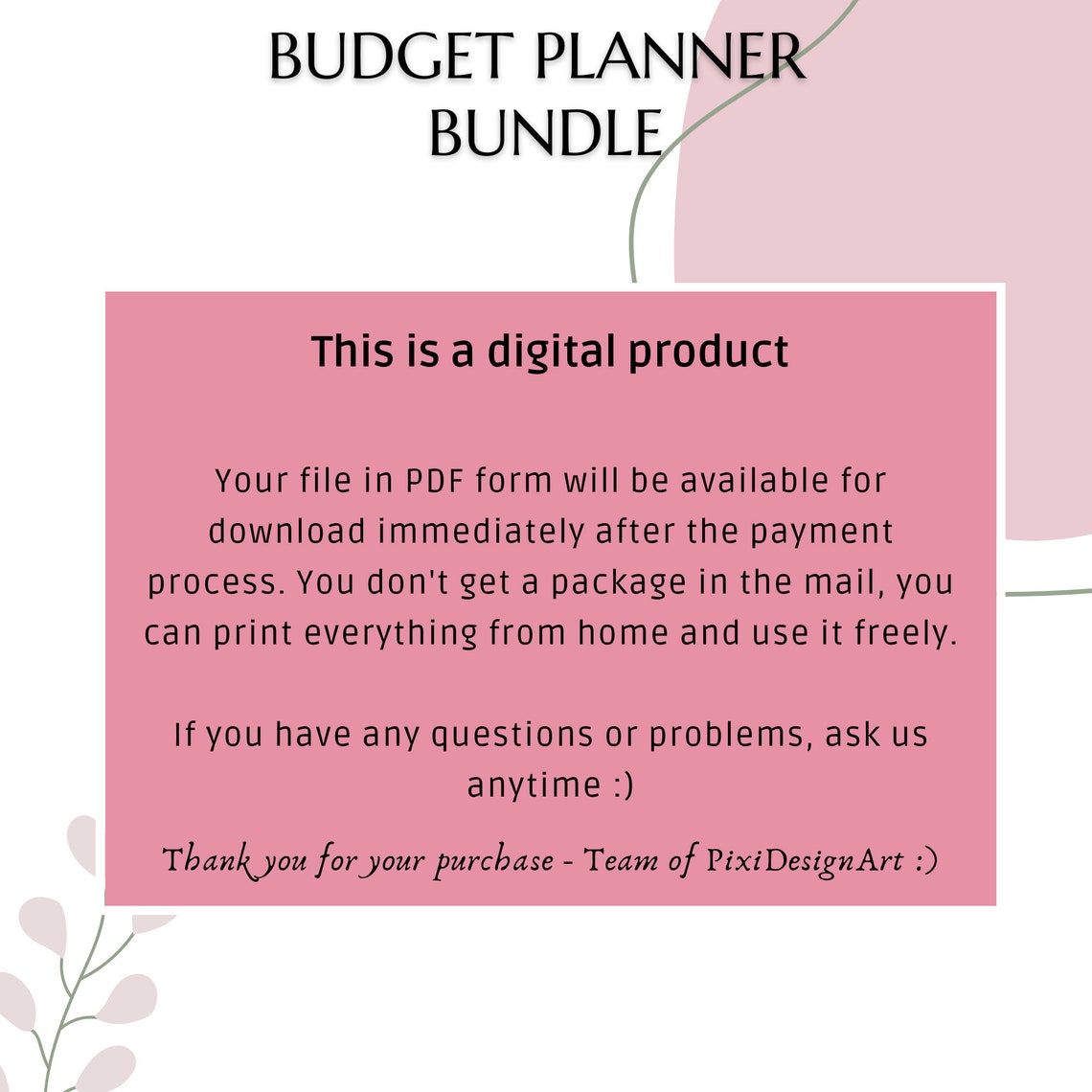 Printable Budget Planner Bundle Budget Planner Kit Weekly - Etsy