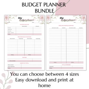 Printable Budget Planner Bundle, Budget Planner Kit, Weekly Budget ...