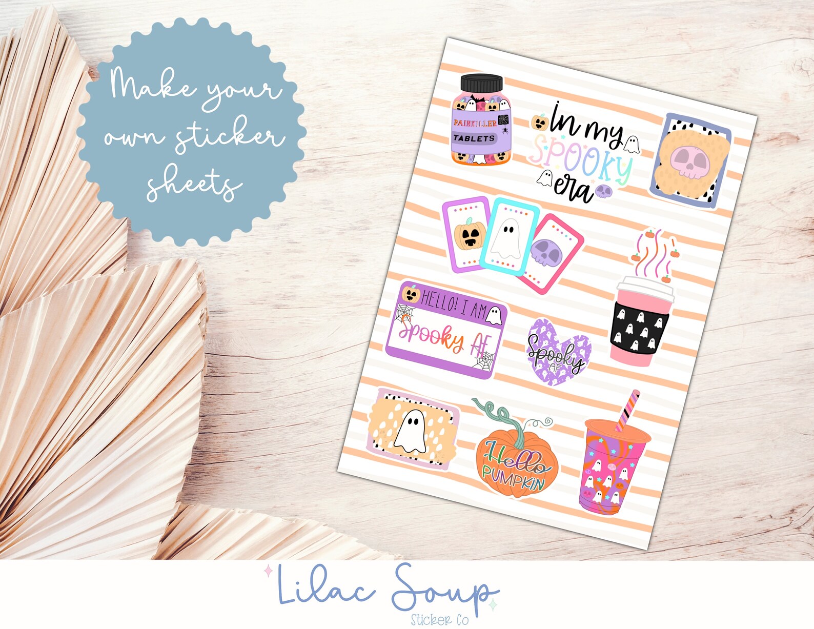 Halloween Stickers Png, Cute Spooky Png, Planner Stickers Printable ...