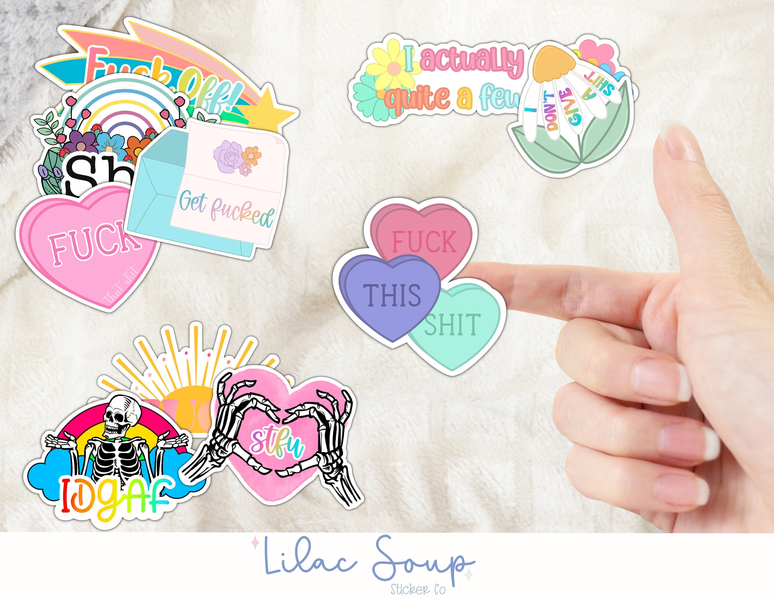 Rude Stickers, Funny Printable Stickers, Cuss Word Planner Stickers ...