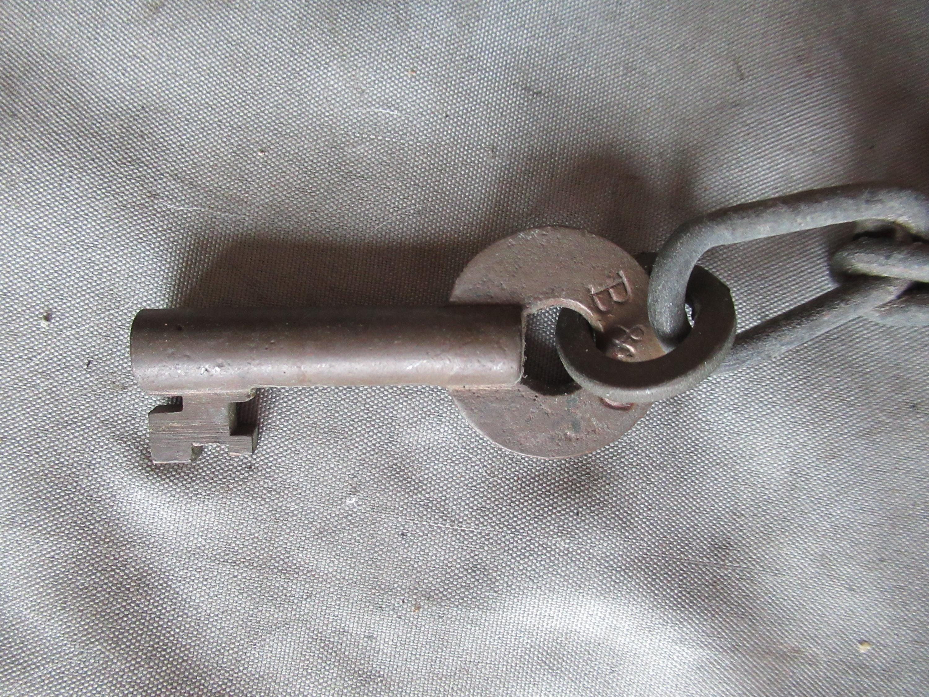 B&O Baltimore and Ohio Vintage Adlake Lock With Chain, Key. - Etsy