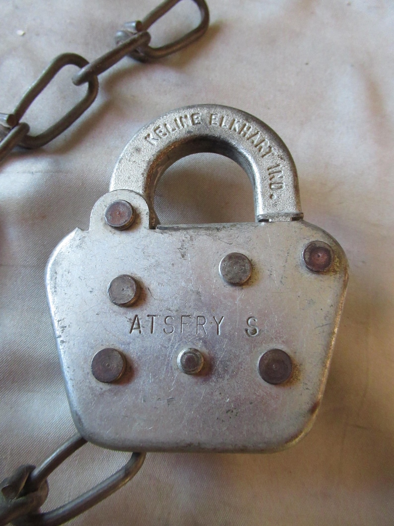 Vintage Keline ATSFRY S Atchison Topeka & Santa Fe Railroad Signal Lock ...