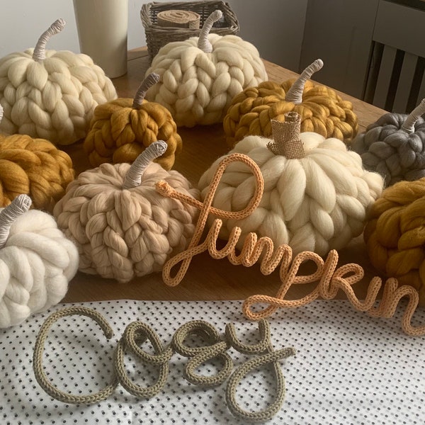 Chunky Yarn Pumpkin - Etsy