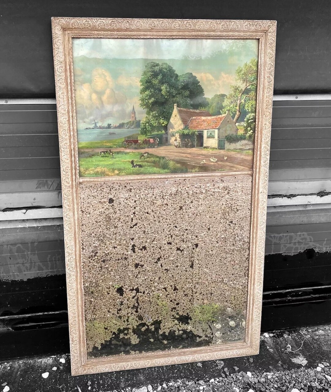 Large Antique 19th Century French Trumeau Mirror, C1900 - Etsy