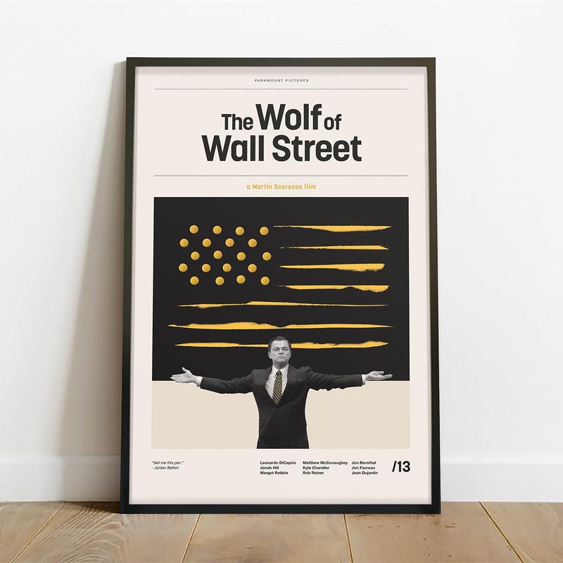 Wolf of Wall Street Poster - Etsy