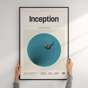 Inception - Alternative Minimalist Vintage Movie Poster. Instant ...