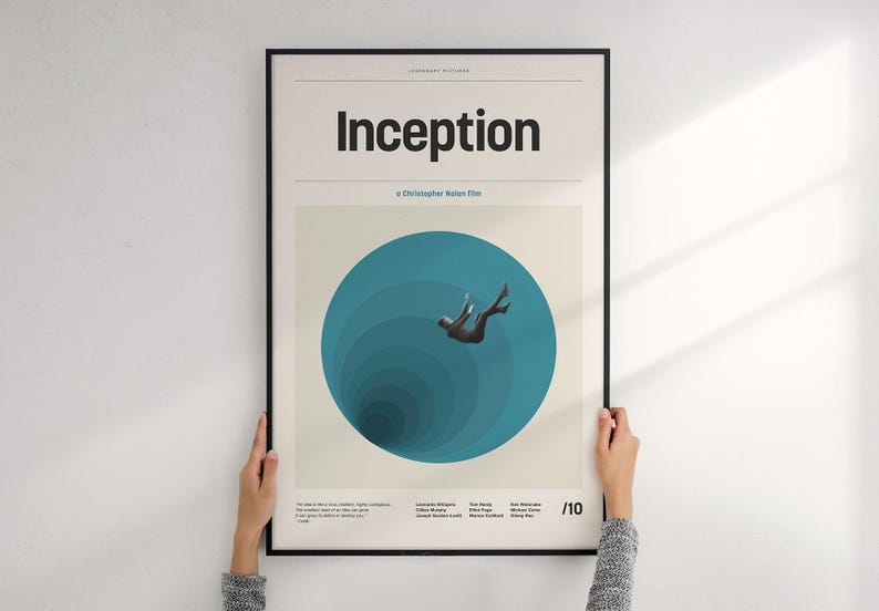 Inception - Alternative Minimalist Vintage Movie Poster. Instant ...